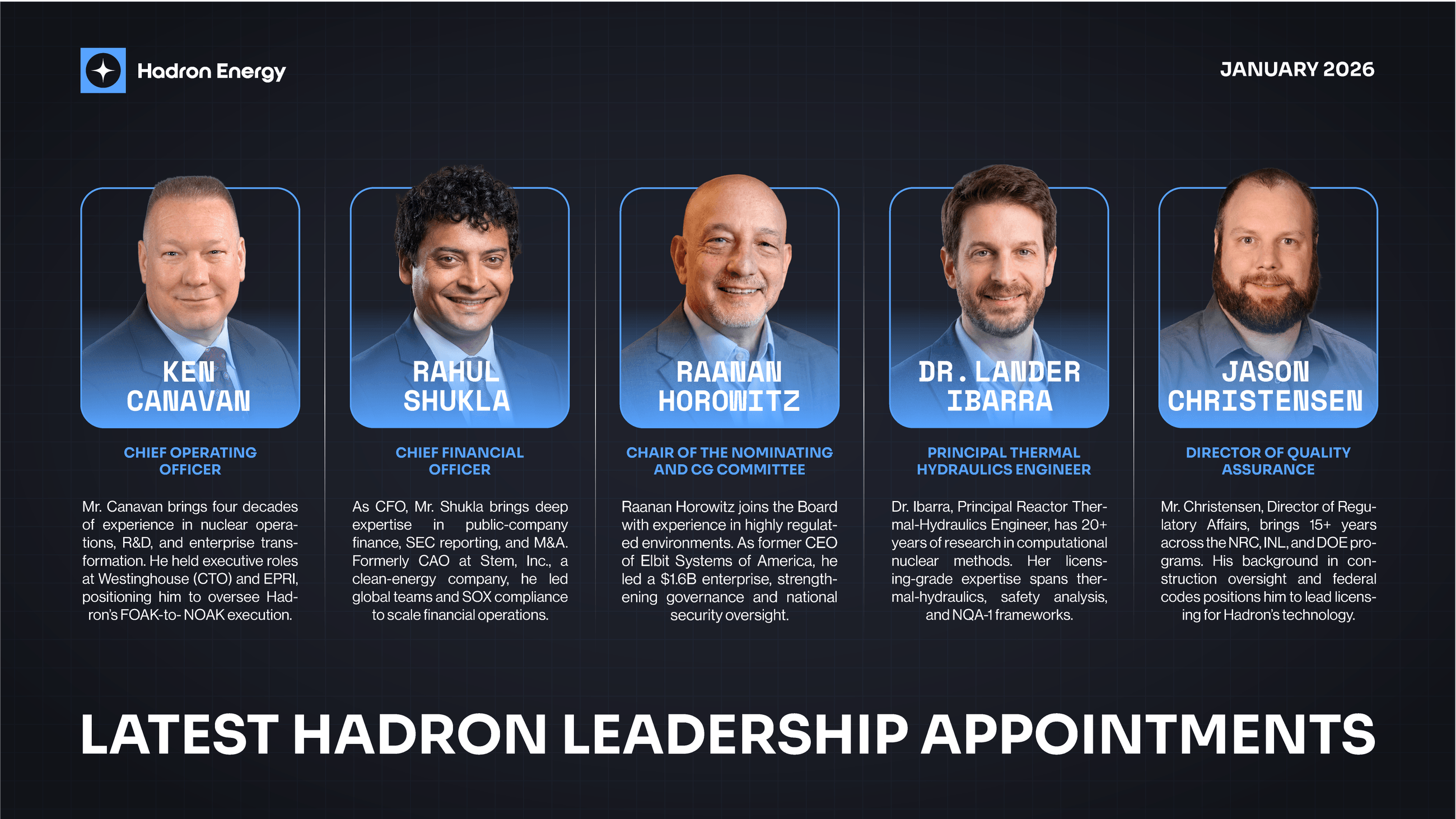Hadron Energy Update