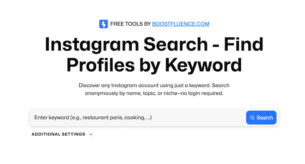 Instagram Profile Search – Free & No Login