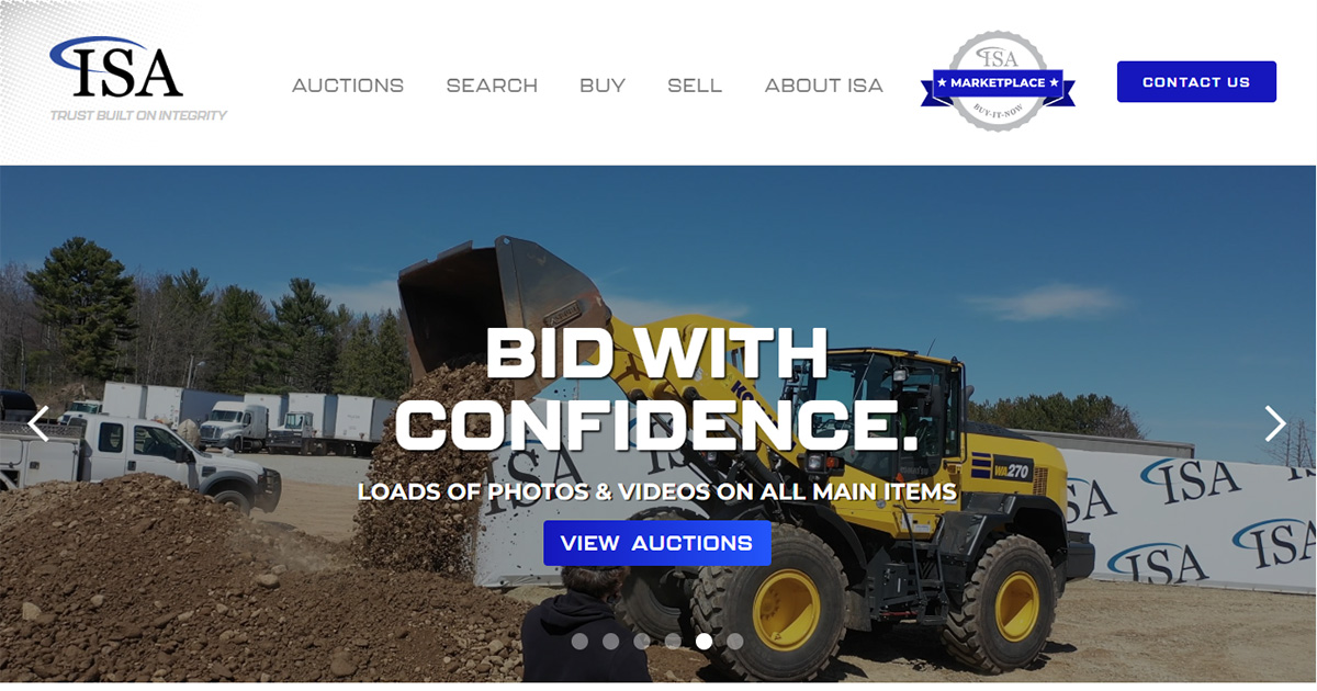 Used Heavy Equipment & Contractor Auctions | Integrity Sales & Auction