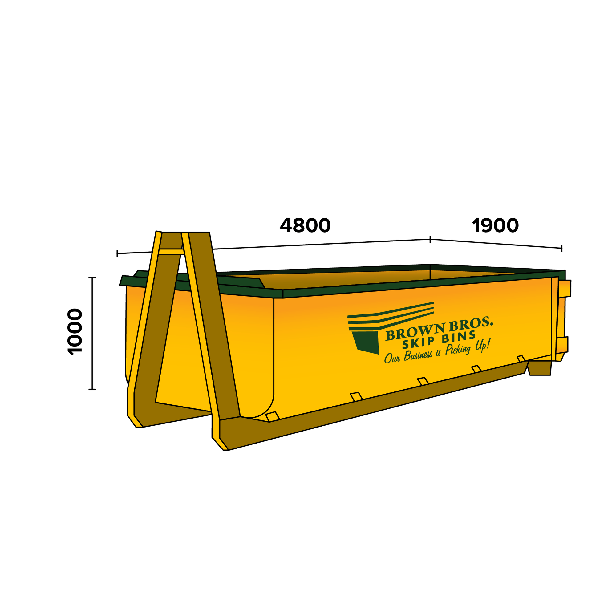 15m³ Hook Skip Bin - 12 Tonnes | Brown Bros. Skip Bins