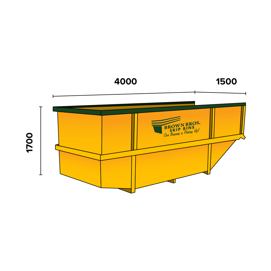 6m³ Marrel Skip Bin | Brown Bros. Skip Bins