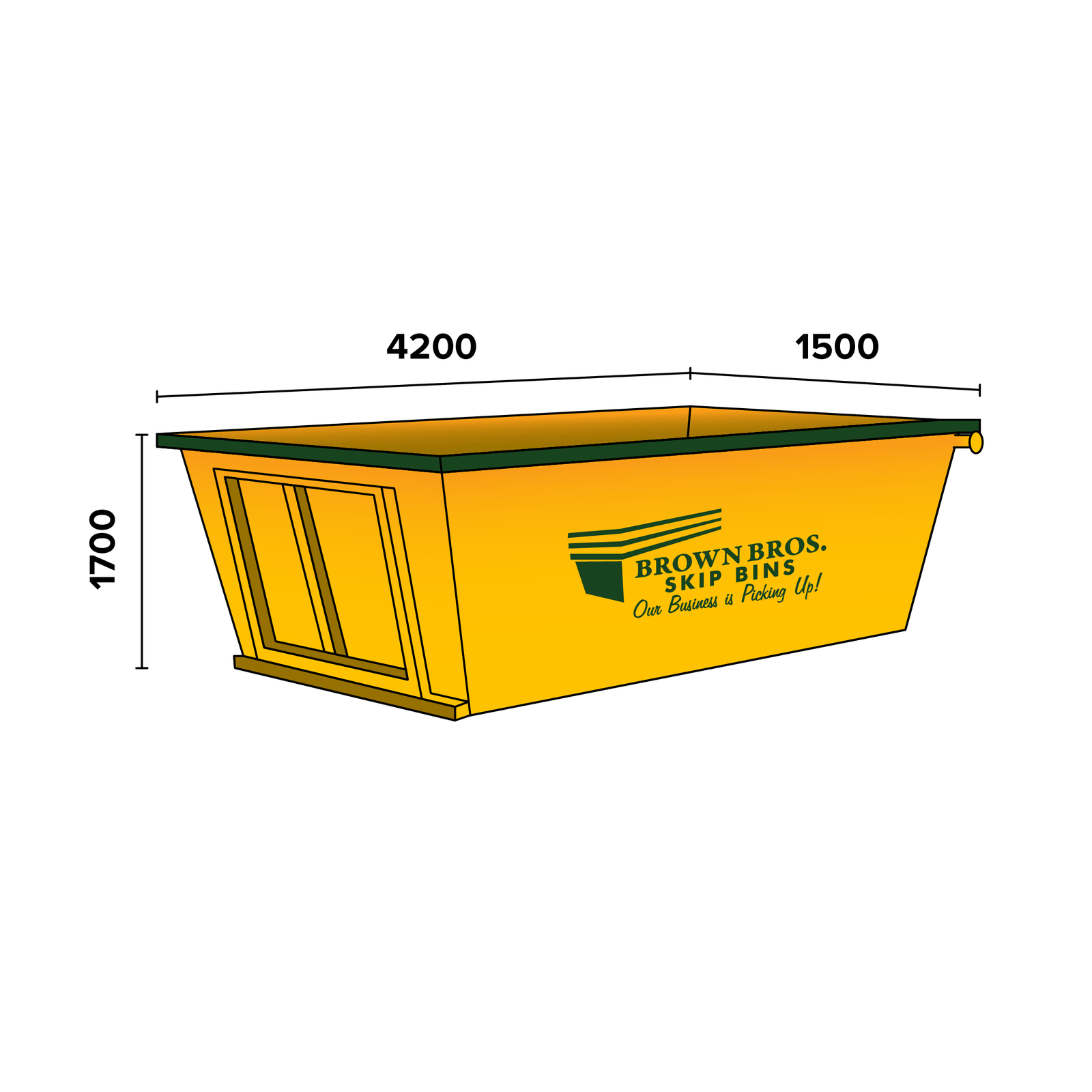 6m³ Marrel Skip Bin | Brown Bros. Skip Bins