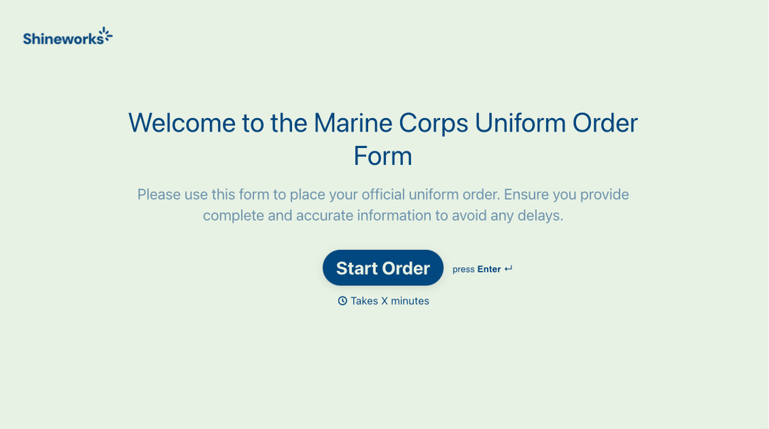 Vegetable Order Form Template