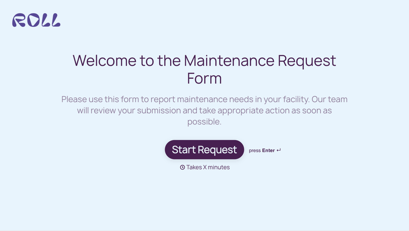 Maintenance Request Form Template