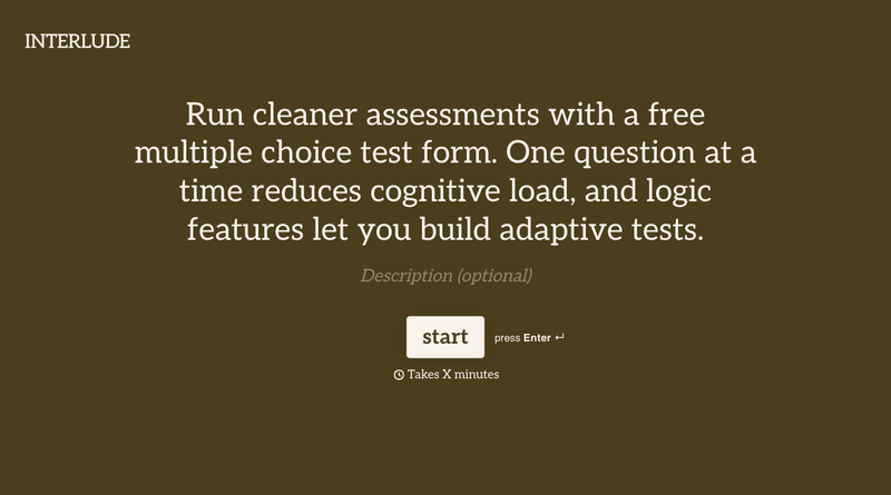 Multiple Choice Test Form Template