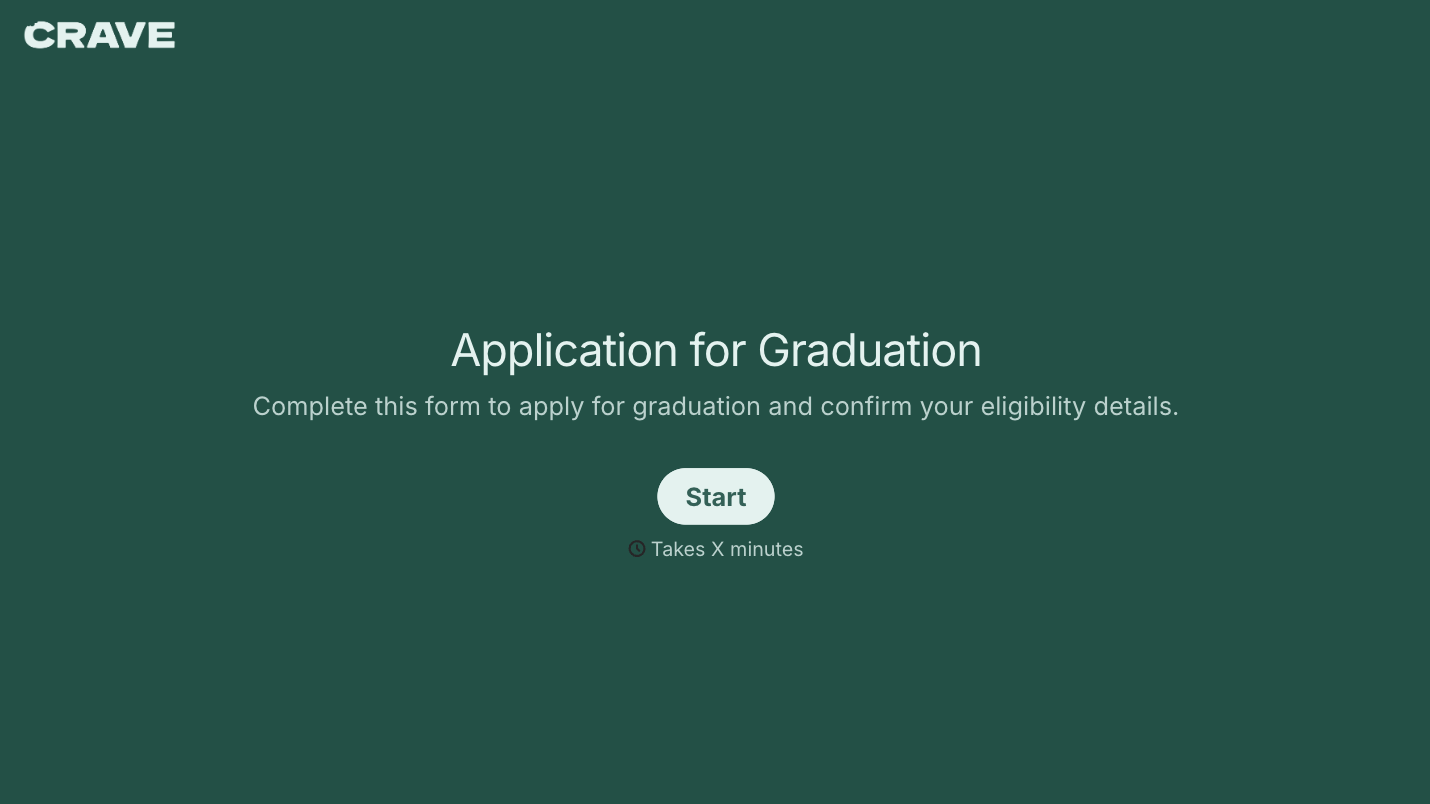 Application for Graduation Form Template