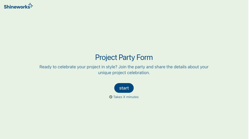 Party Planning Request Form Template