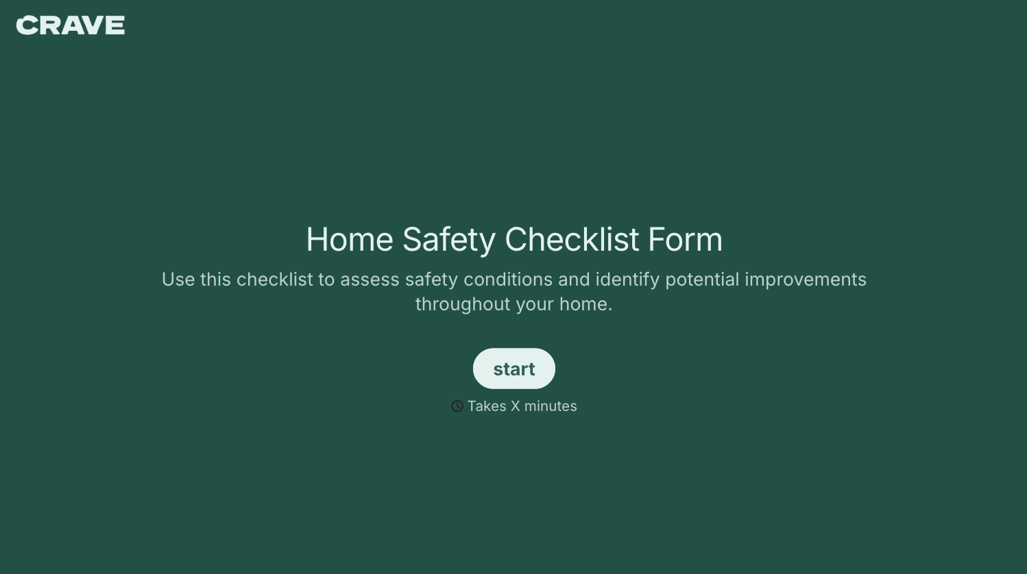 Home Safety Checklist Form Template