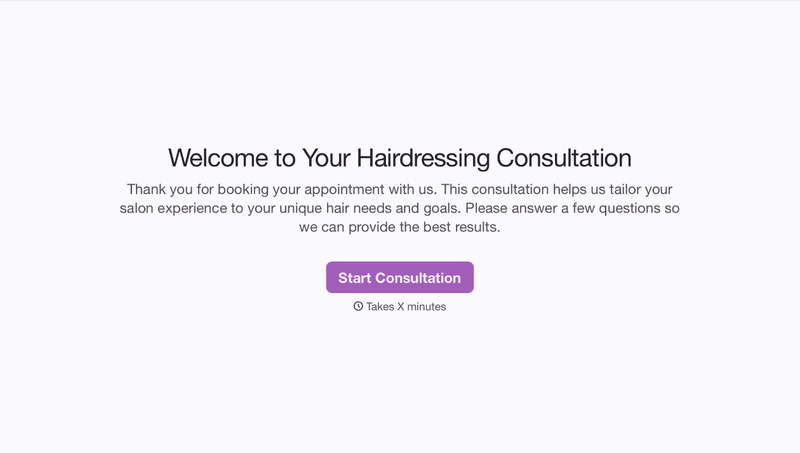 Hairdressing Consultation Form Template