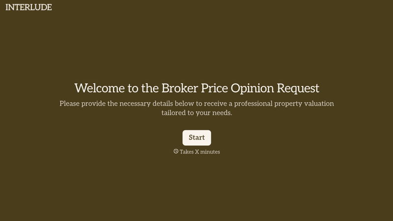 Broker Price Opinion Form Template