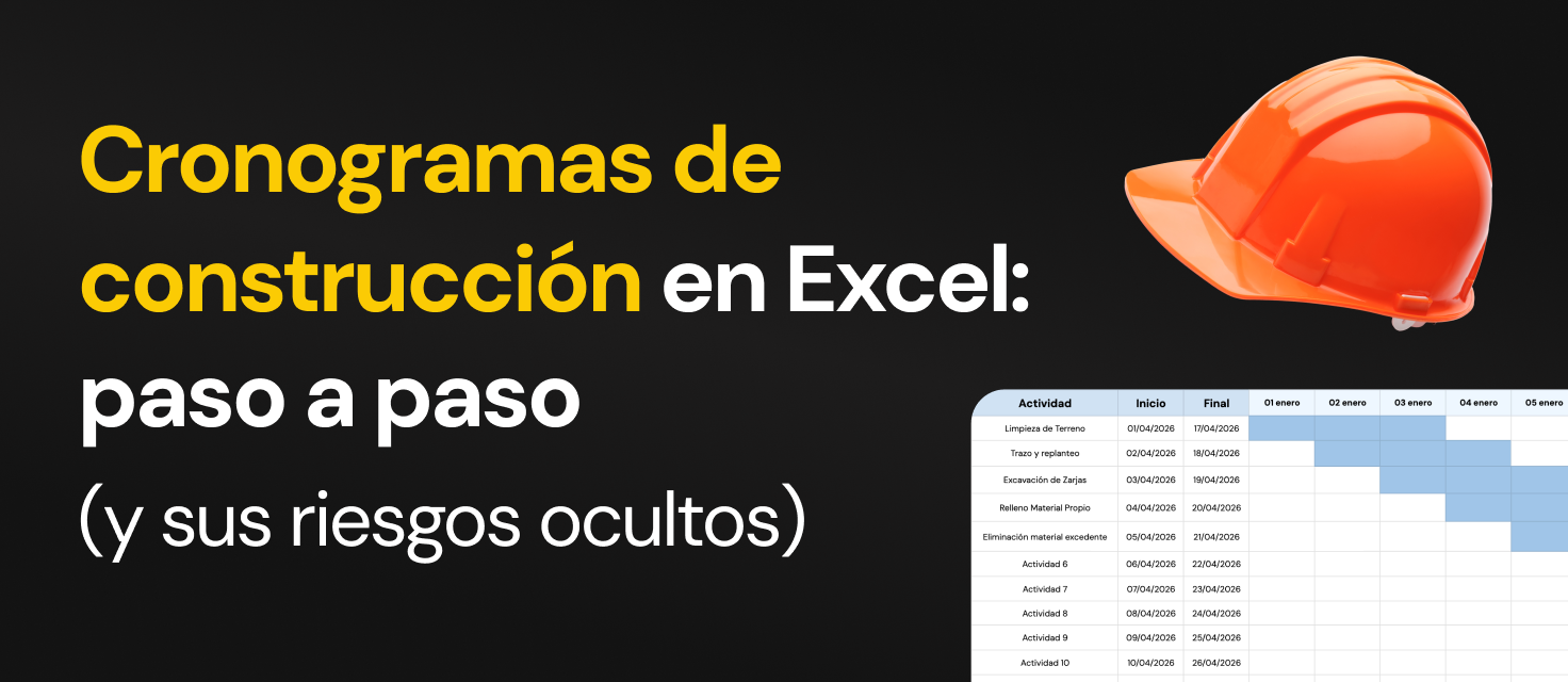 Cronograma de Obra en Excel: Guía Paso a Paso | Buildpeer