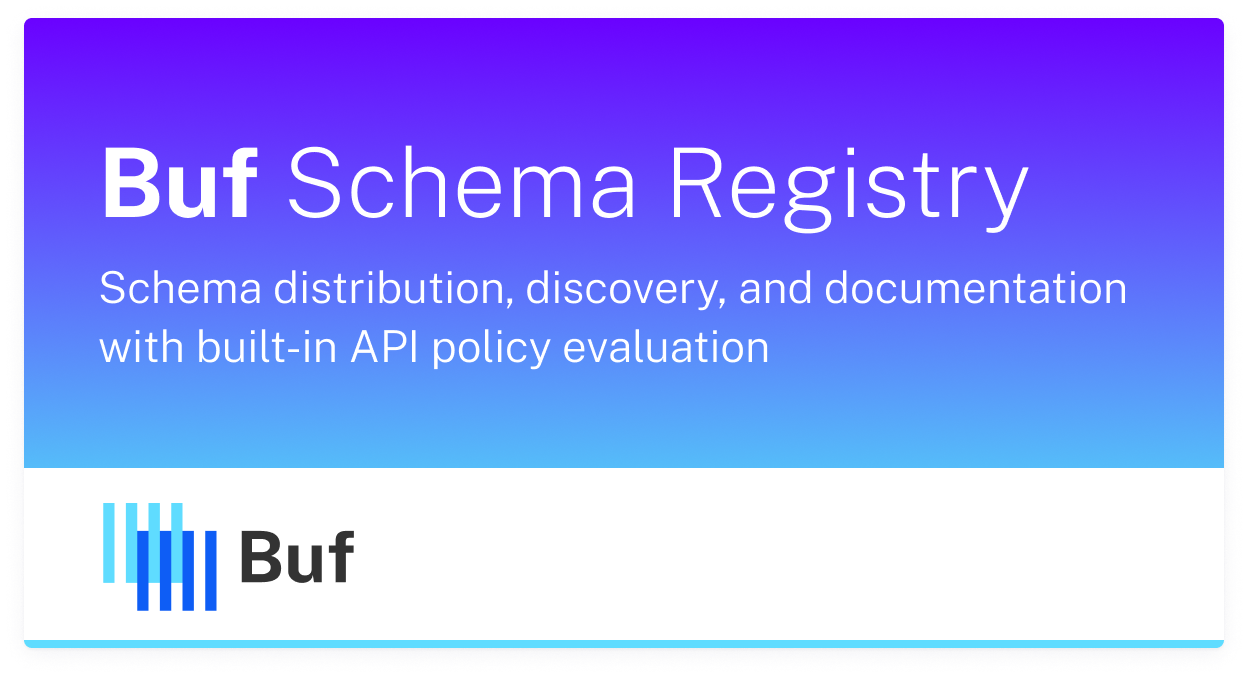 The Buf Schema Registry - Buf