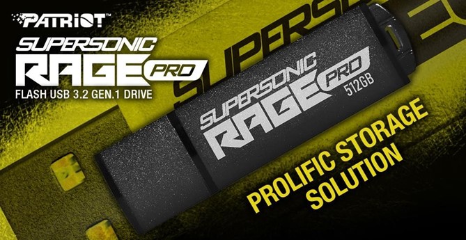 Patriot Launches Supersonic Rage Pro USB 3.2 Gen. 1 Flash Drive - News ...