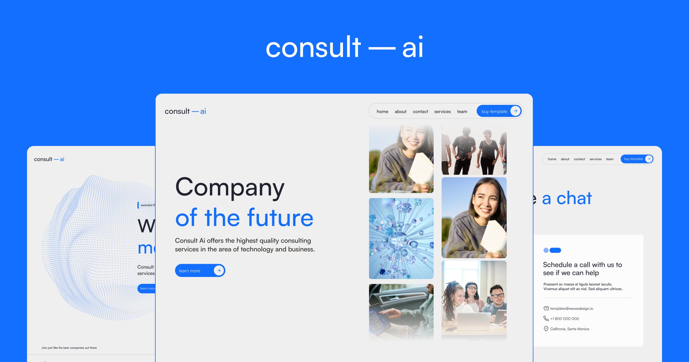 Contact A | Consult Ai Lite - Webflow Ecommerce website template