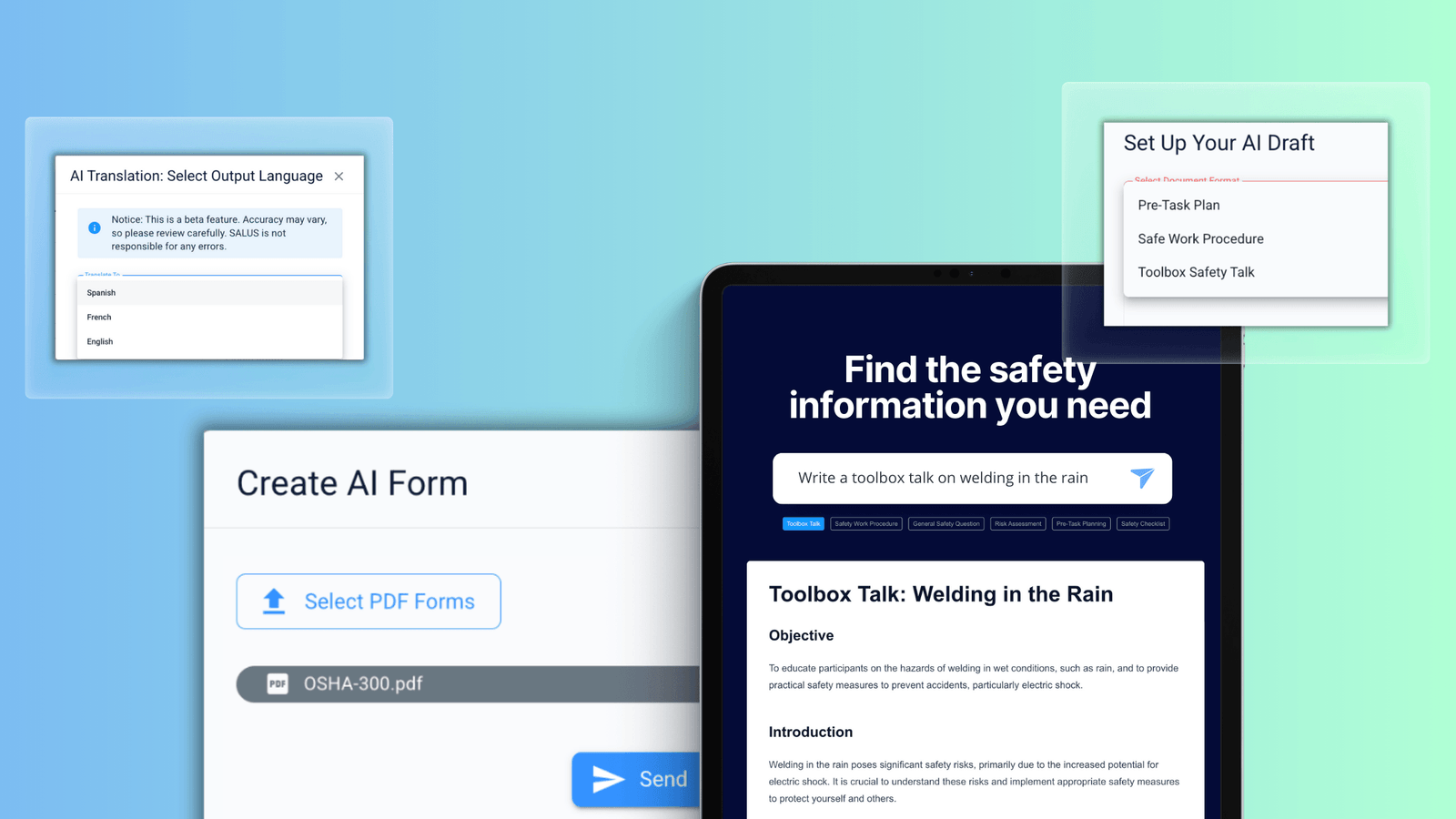 Safety Management Software Solutions | SALUS for Construction Teams