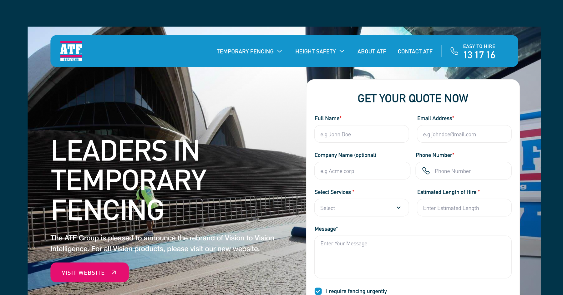 Temporary Fencing Sydney | Local Quality Temp Fence | ATF Hire