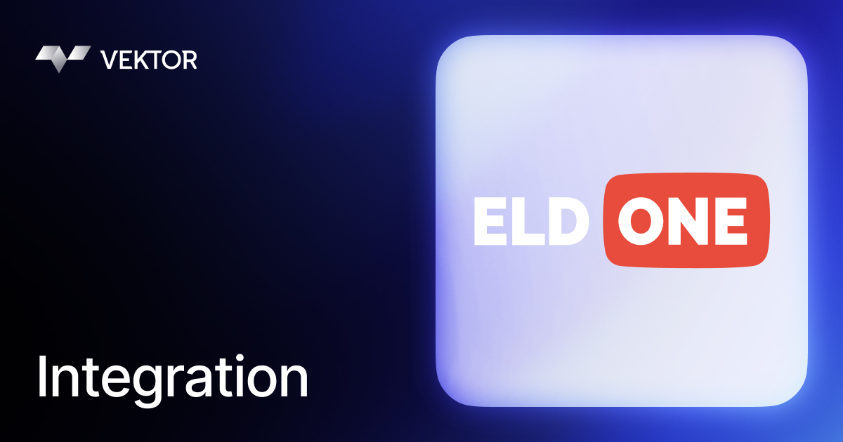 ELD One Integration with Vektor TMS