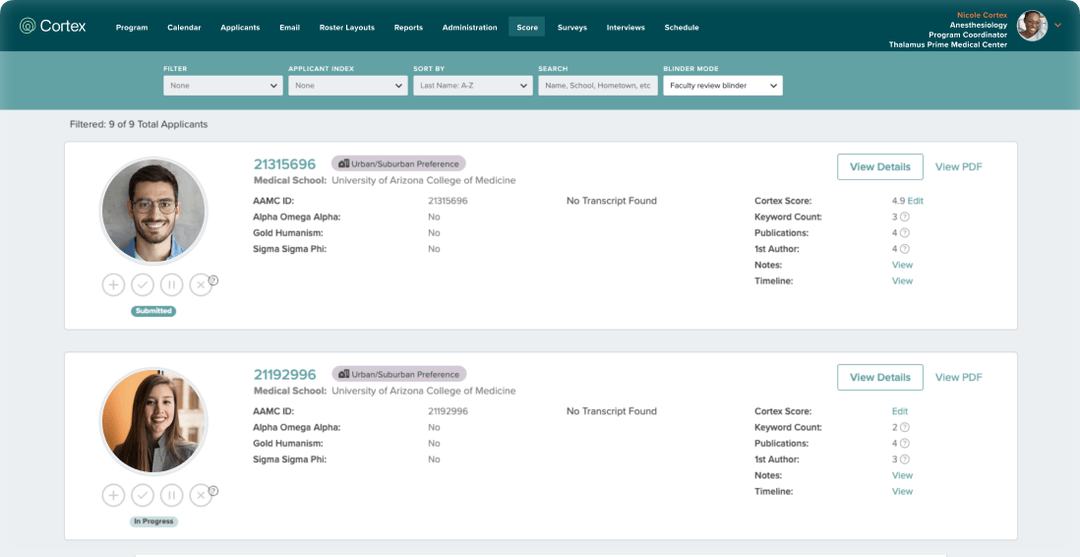 Thalamus | GME Residency Interview Scheduling Software