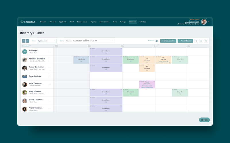 Thalamus Core | Revolutionize Your GME Interview Process