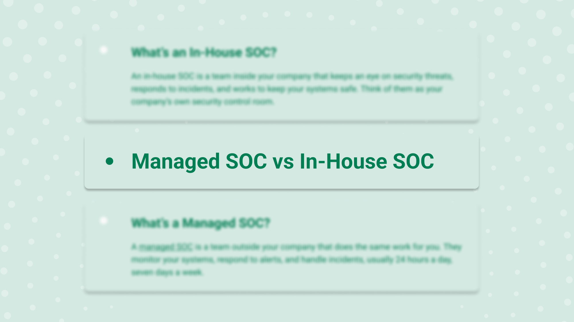 Managed SOC vs In-House SOC: Which One Really Breaks First? | CyberQuell