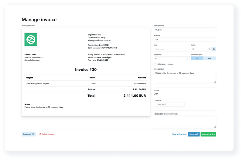 Time Reporting App | My Hours