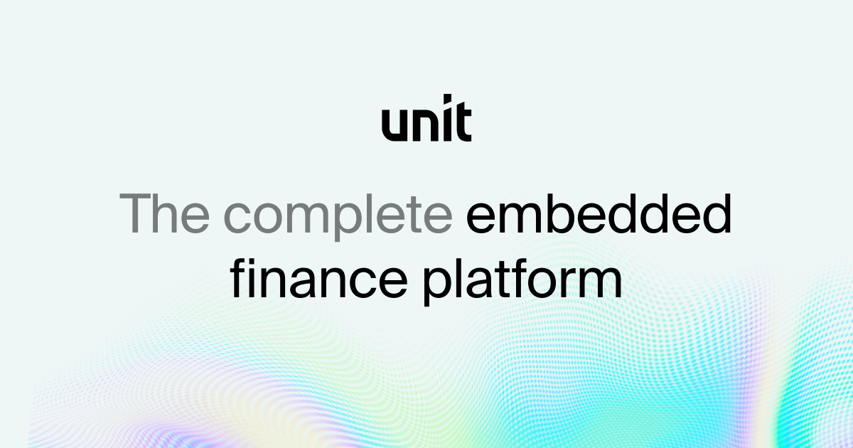 Unit | Embedded finance success stories