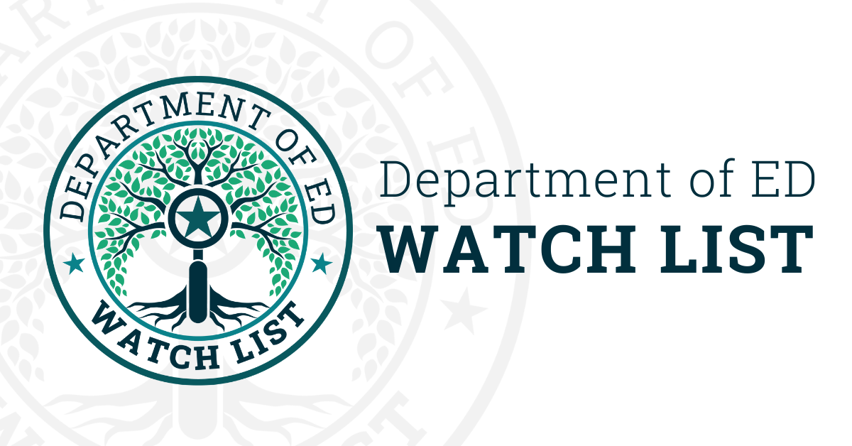 Department of Education Watchlist