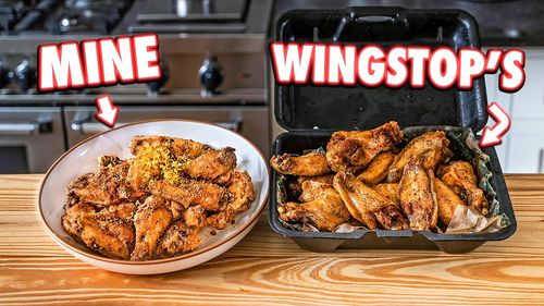 Best Wingstop Lemon Pepper Wings Copycat Recipe | Chef Joshua Weissman