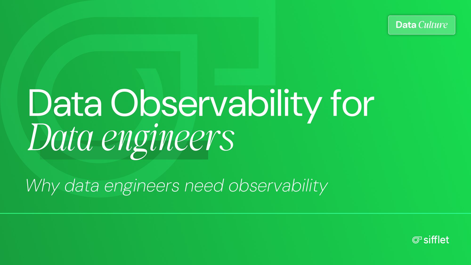 Data Observability for Data Engineers