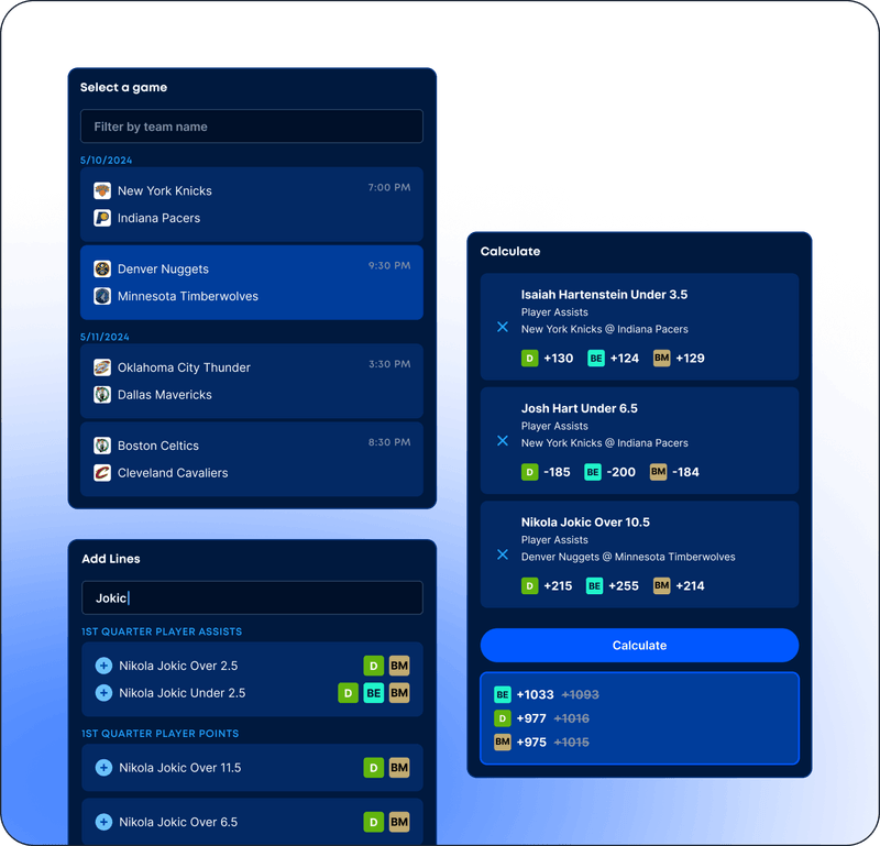 OpticOdds: Real-Time Odds Screen & Sports Betting Data