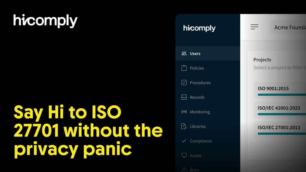 ISO 27701 Certification | Privacy Management System | Hicomply