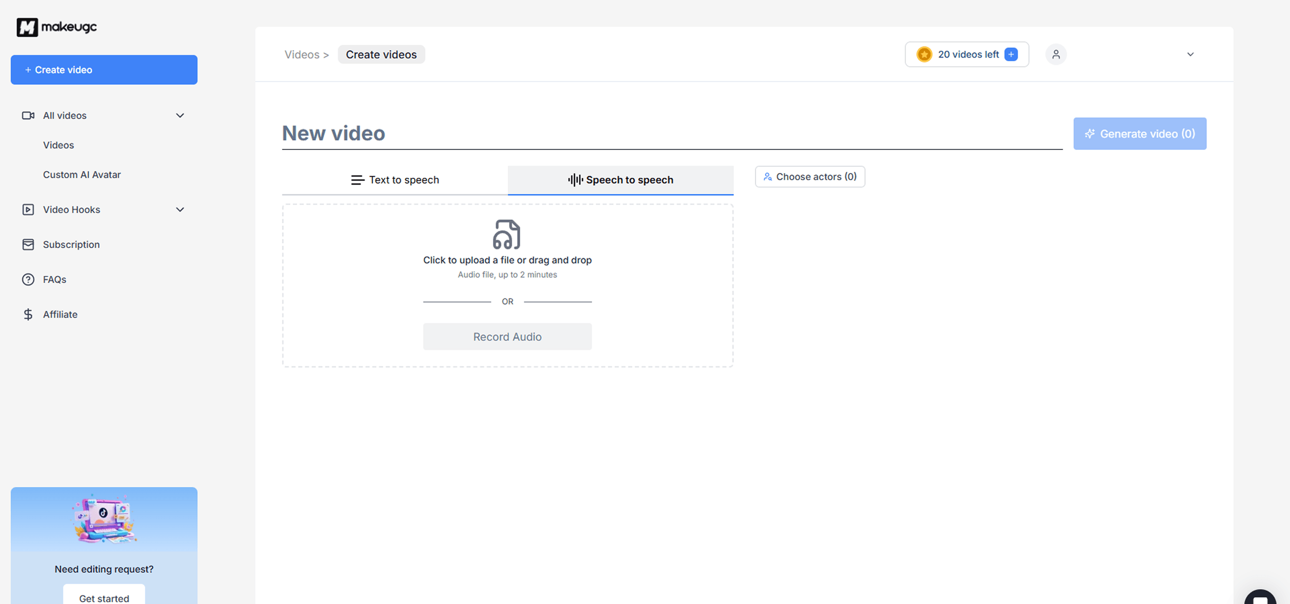MakeUGC | #1 Platform to Create AI UGC