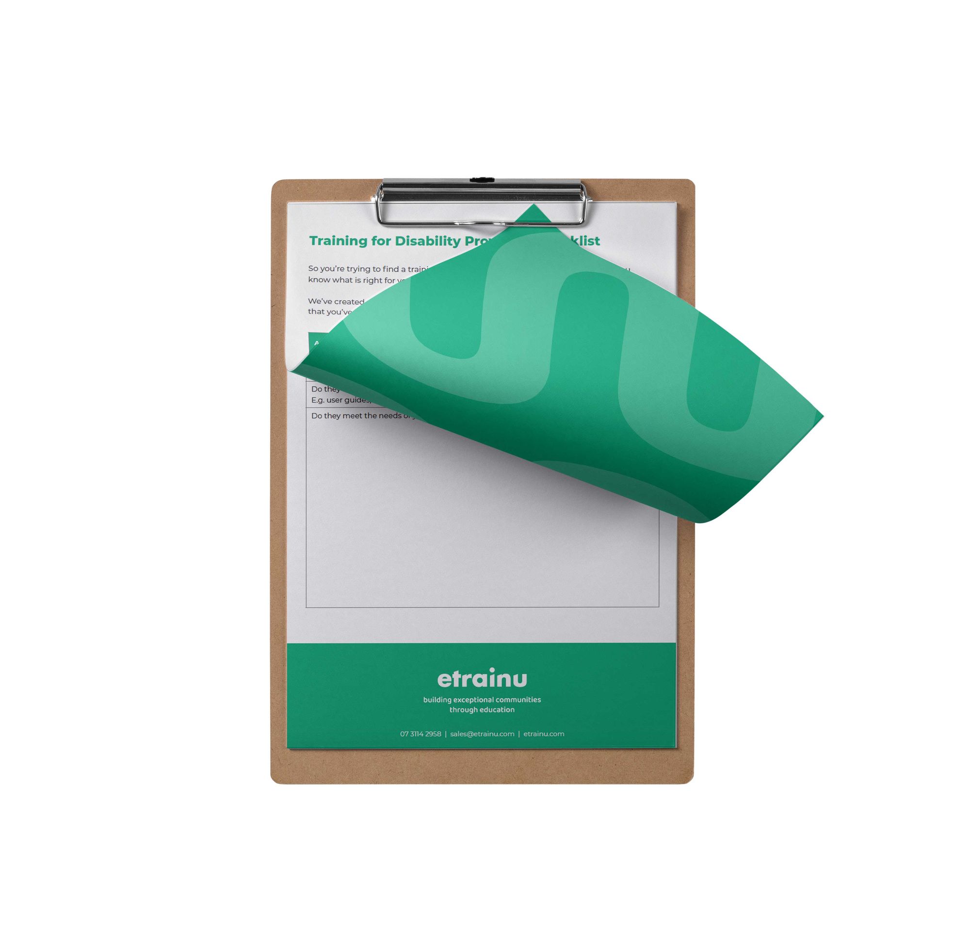 Disability Support Training Provider Checklist | etrainu