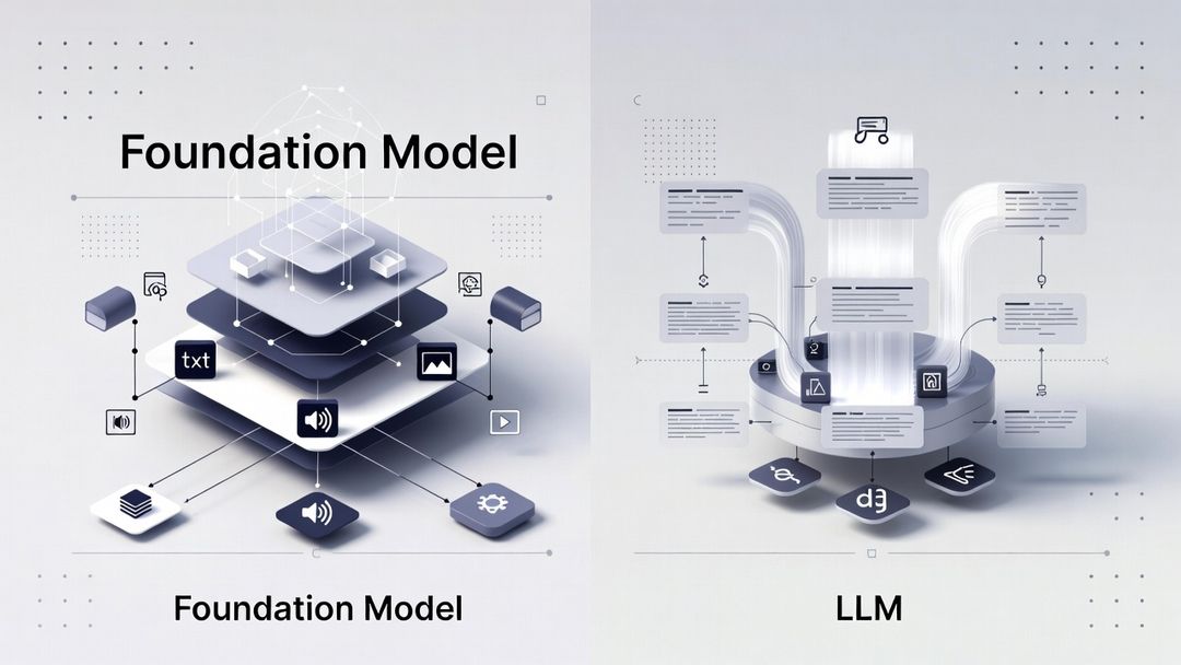 Foundation Model vs LLM: Key Differences in AI Architecture