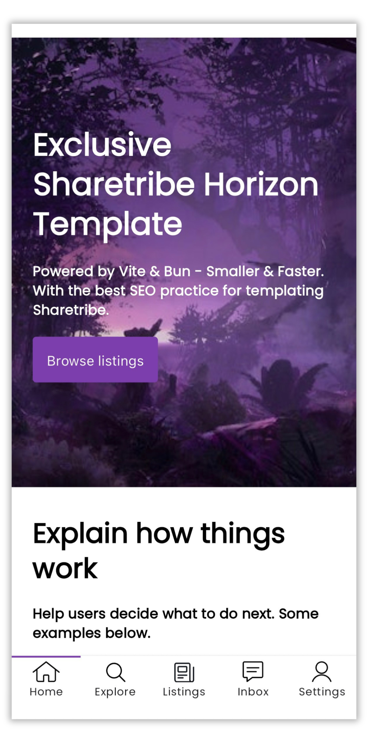 Marketplace Mobile App Template For Sharetribe | Journeyhorzion