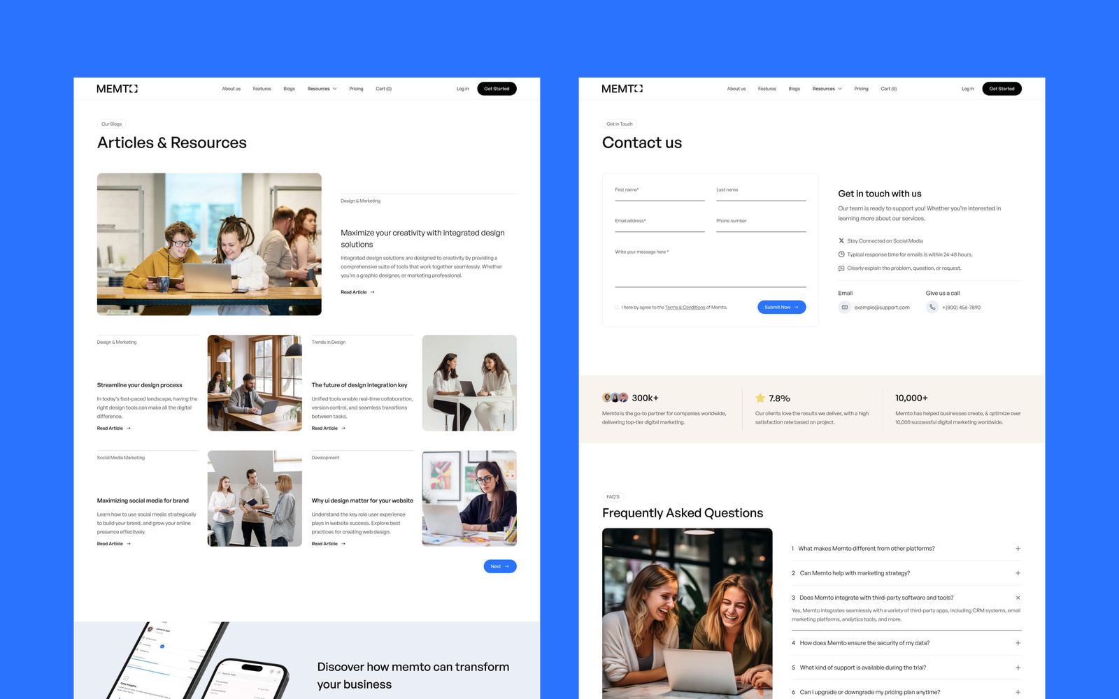 Memto - Technology Website Template