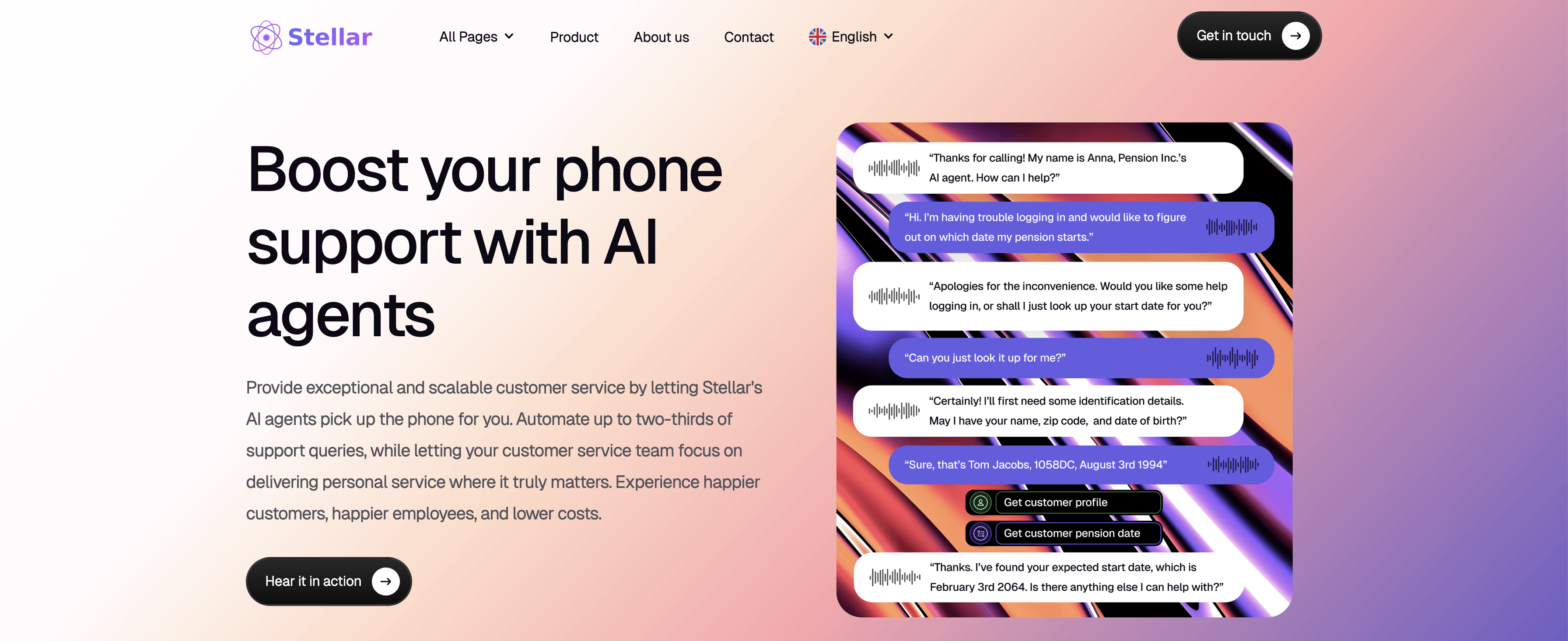 Stellar - Boost your phone support with AI agents