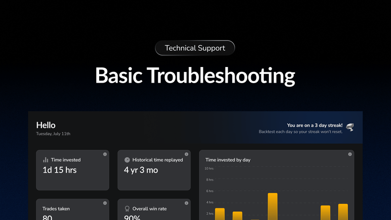 Basic Troubleshooting | FX Replay