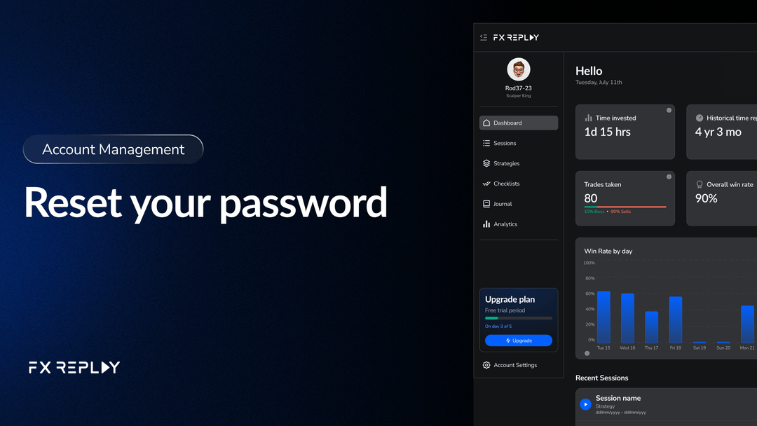 Account Management | FX Replay Help Center