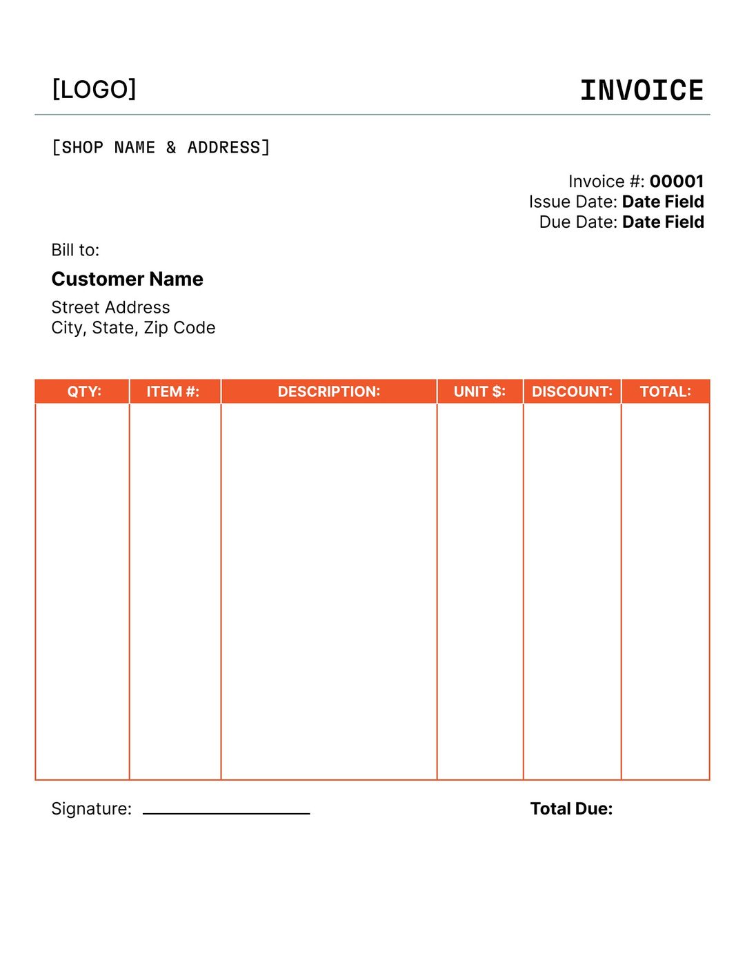 Free Auto Repair Invoice Templates + AI Generator