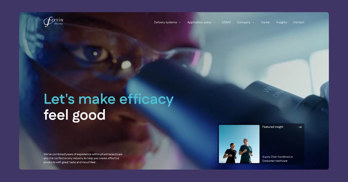 Fertin Pharma | Let's make efficacy feel good!