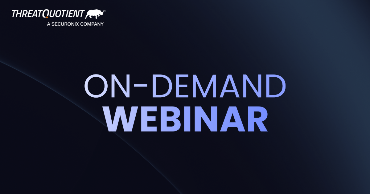 On-Demand: Navigating the Evolving Threat Intelligence Landscape and Organizational Responsibility