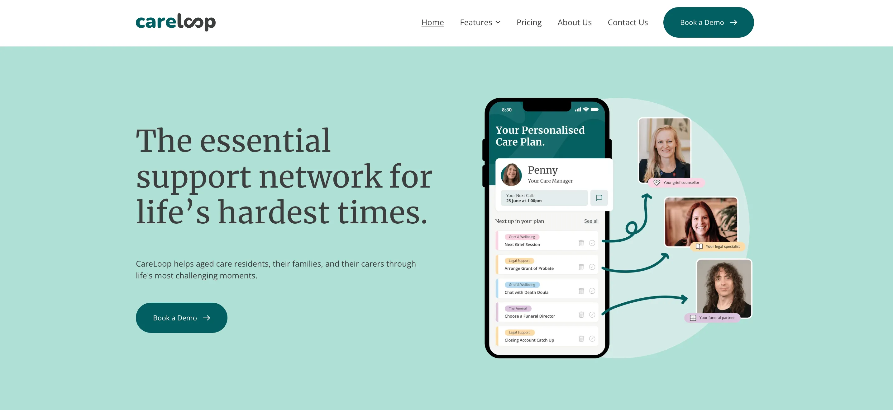 Support for Life’s Hardest Time | CareLoop by Bare