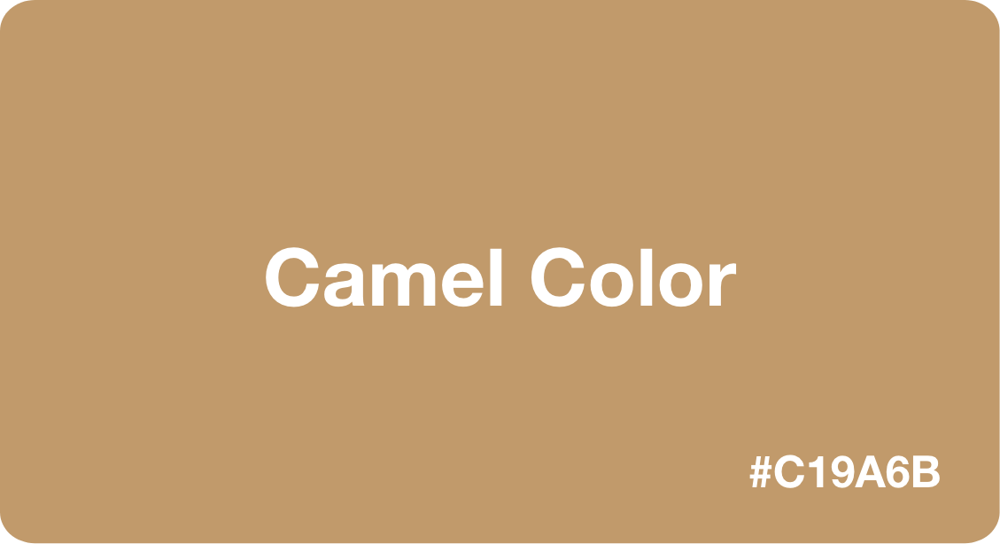 Camel Color (#c19a6b): Color Codes & Palettes