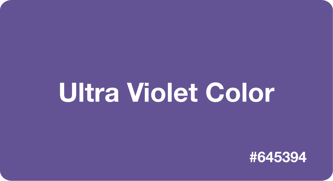 Ultra Violet (#645394): Color Codes & Palettes!