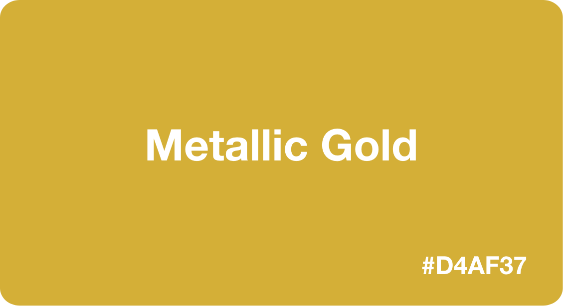 Metallic Gold (#D4AF37): Color Codes & Palettes