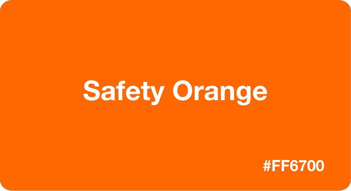 Safety Orange (#ff6700): Color Codes & Palettes