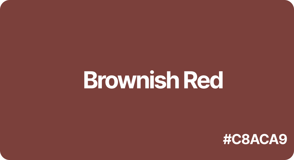 Brownish Red (#7b403b): Color Codes & Palettes