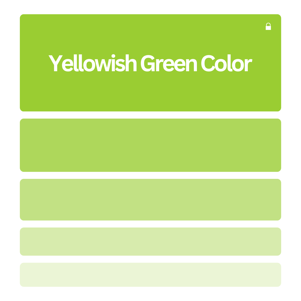 Yellowish Green (#9acd32) : Color Codes & Palettes