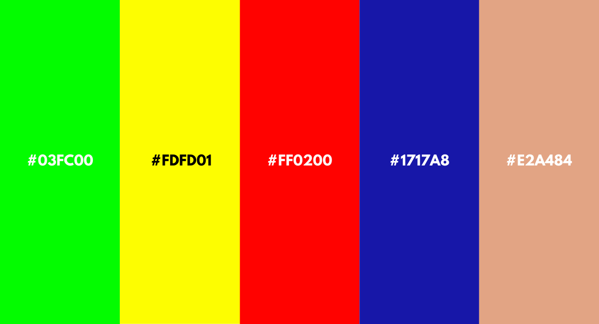 Pac Man Colors & Codes